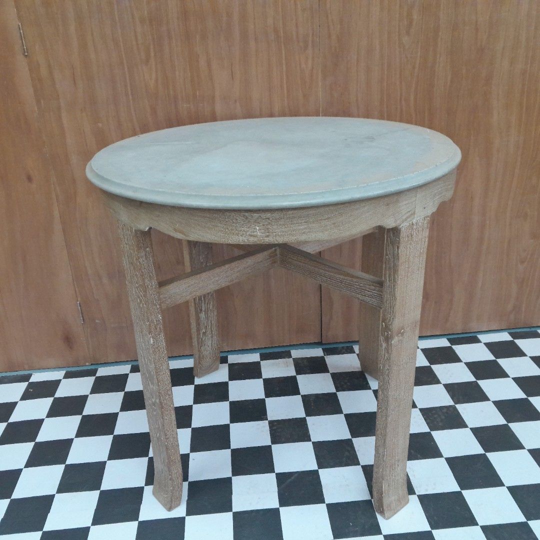 Old - Round Top table, Furniture & Home Living, Furniture, Tables ...