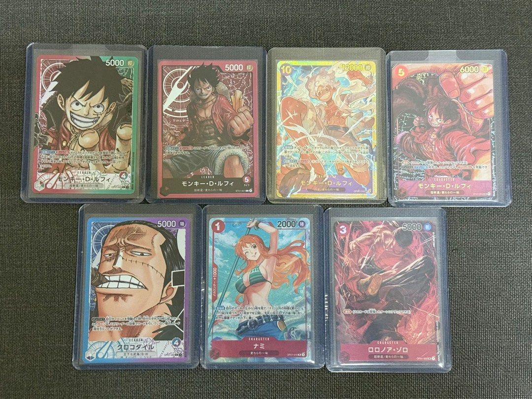 One Piece Card Game Cards - Various Characters, Hobbies & Toys, Toys ...