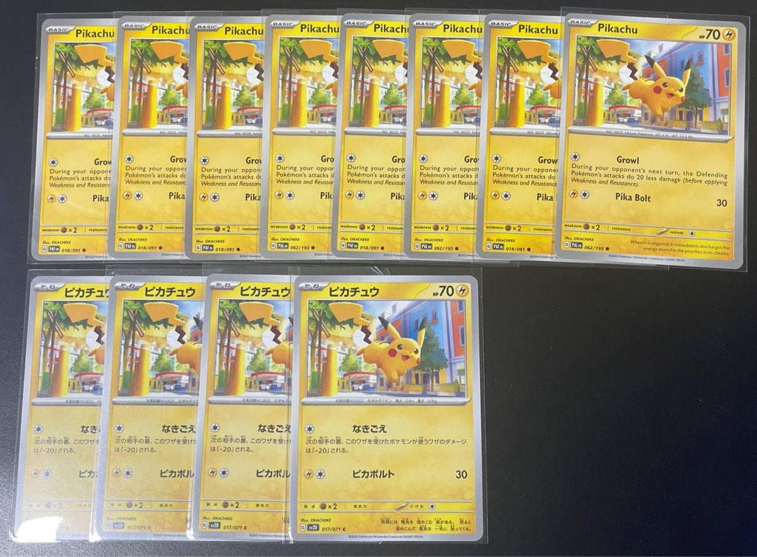 Pikachu Pokemon Cards - Multiple Cards, Hobbies & Toys, Toys & Games on ...