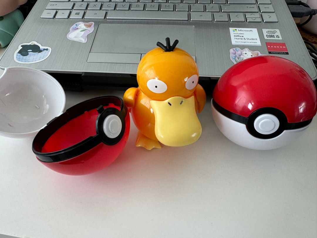 Pokemon Psyduck Figure with Poke Balls, Hobbies & Toys, Toys & Games on ...