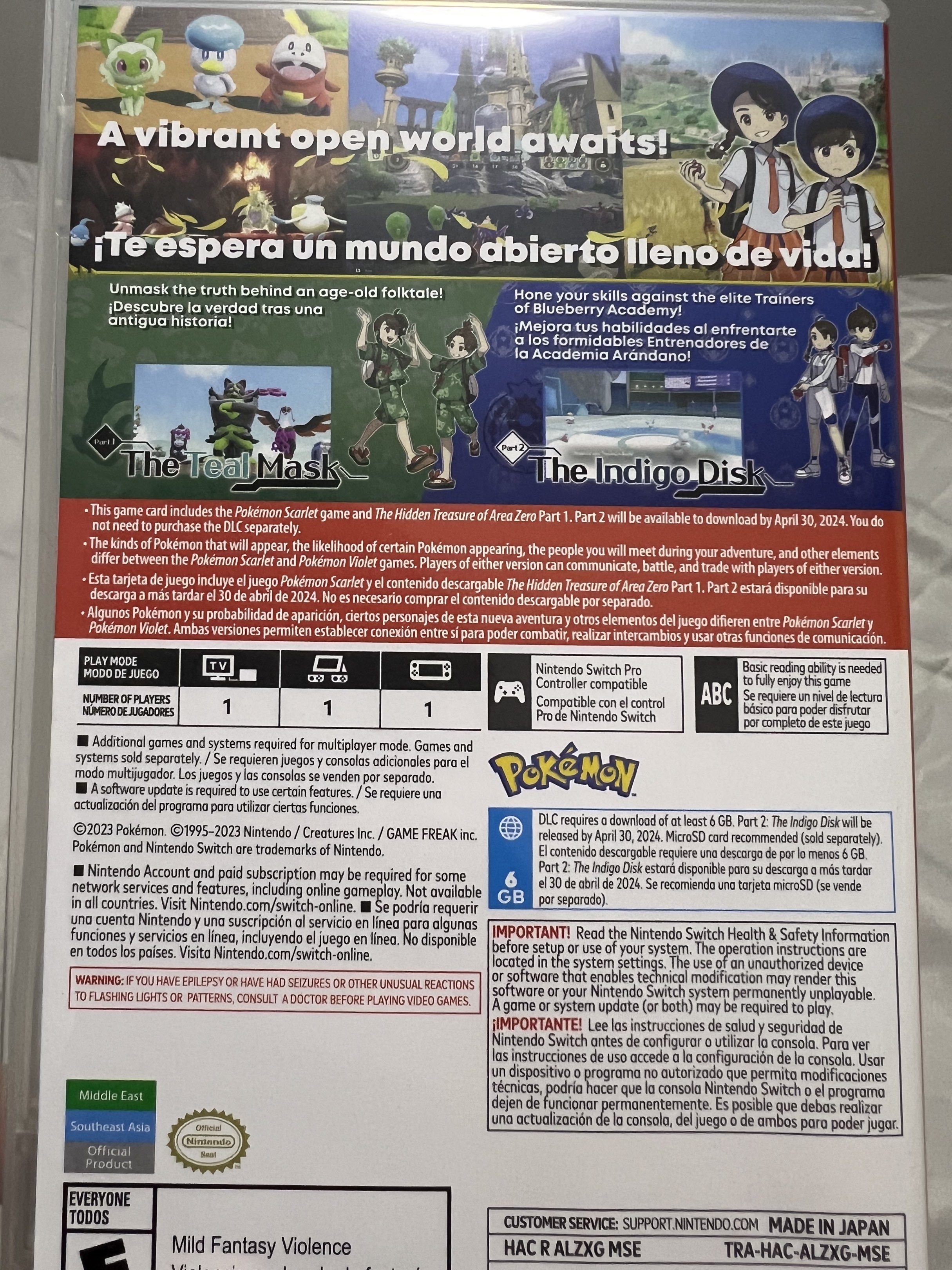 Pokemon Scarlet + DLC Area Zero, Video Gaming, Video Games, Nintendo on ...