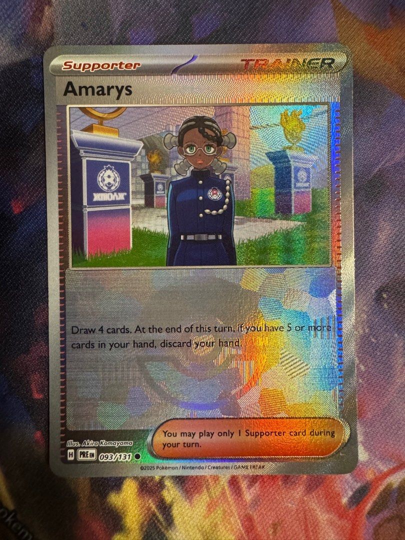 Pokemon TCG Prismatic Evolutions Amarys [Poke Ball] #93, Hobbies & Toys ...