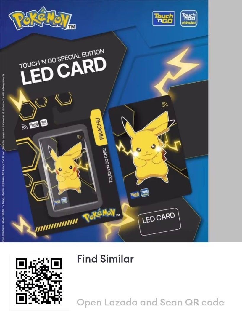 Pokemon Touch 'n Go Special Edition LED Card, Hobbies & Toys, Toys ...