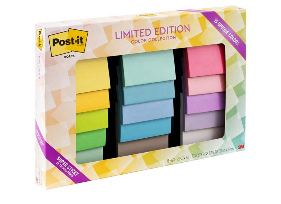 Post-it Notes Limited Edition Color Collection, Hobbies & Toys ...