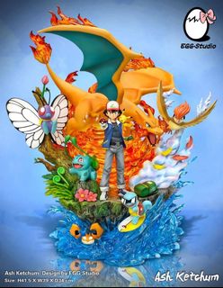 PC Studio Pokemon Ash Ketchum World Champion Statue, Hobbies & Toys ...