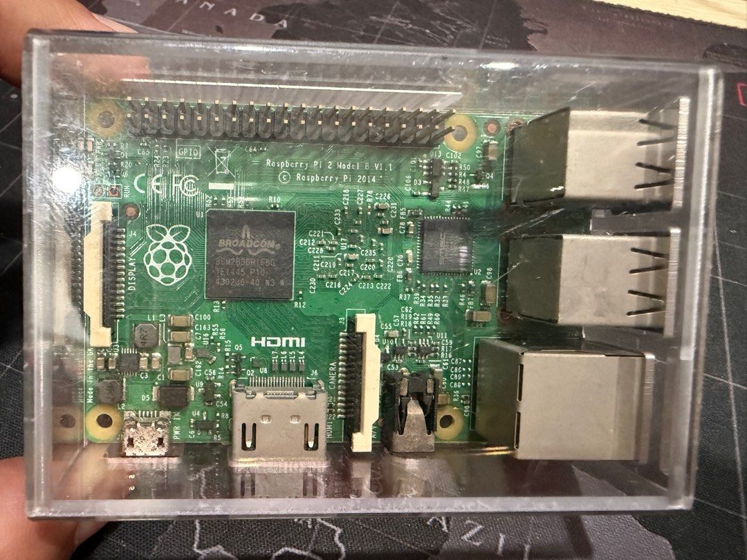 Raspberry Pi 2 Model B V1.1 with Case, Computers & Tech, Parts ...