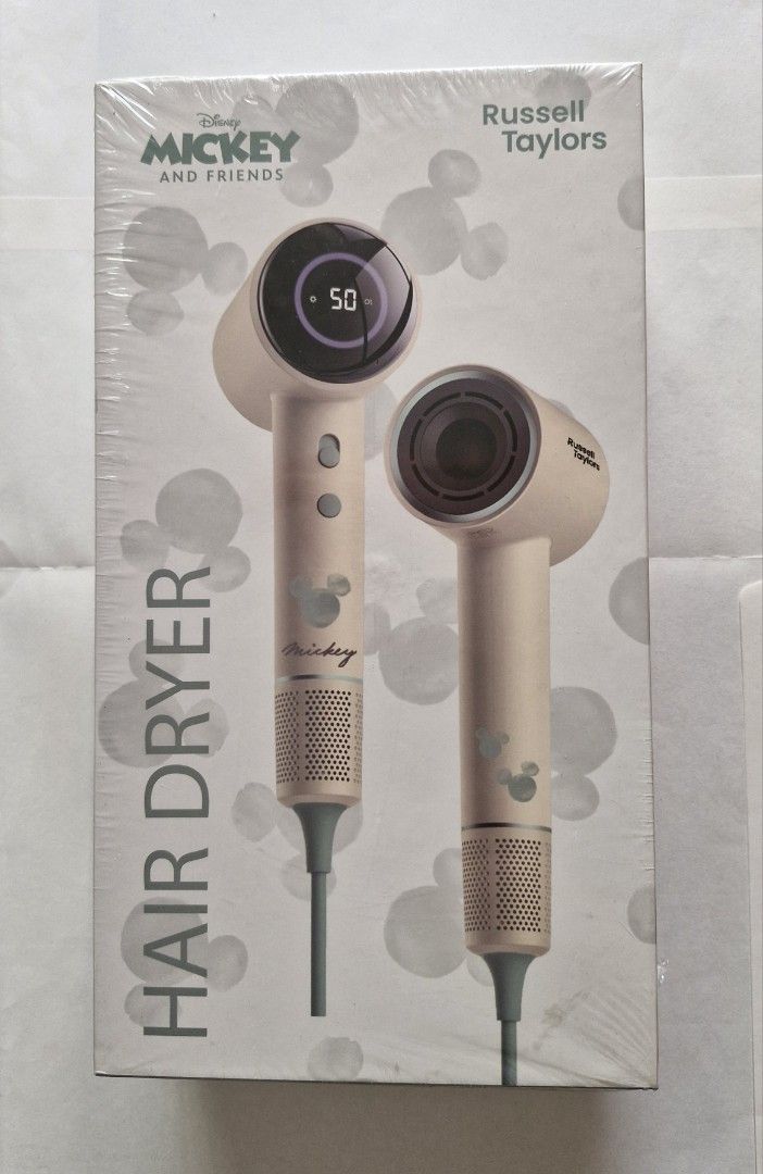 Russell Taylors x Disney Mickey Hair Dryer HD4-FP, Beauty & Personal ...