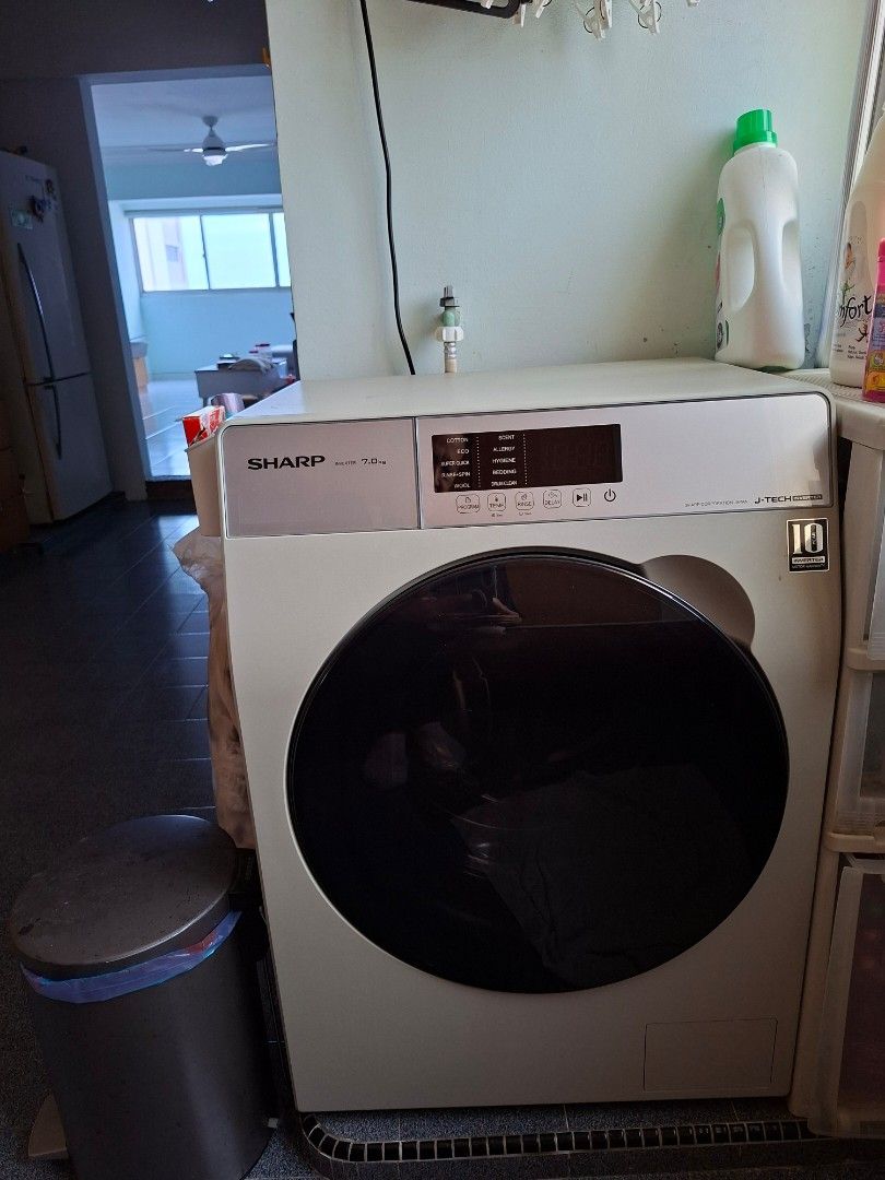 Sharp J-Tech Inverter Washing Machine, TV & Home Appliances, Washing ...
