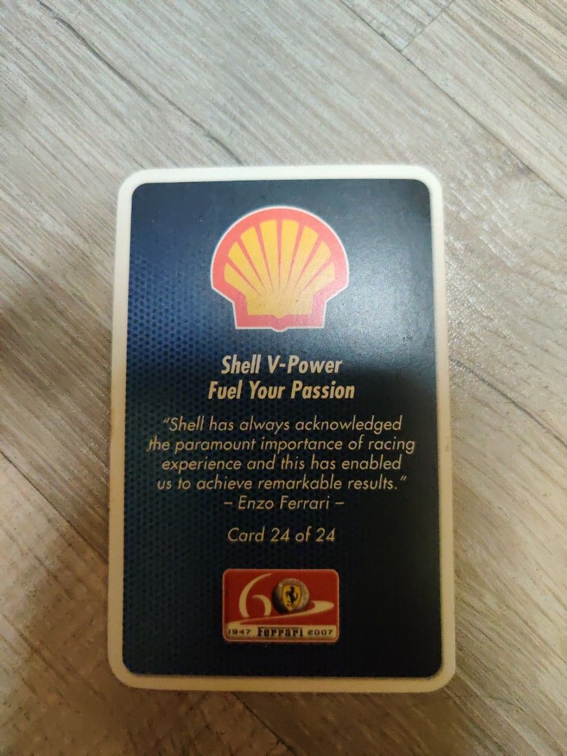 Shell V-Power Ferrari Enzo Trading Card, Hobbies & Toys, Collectibles ...