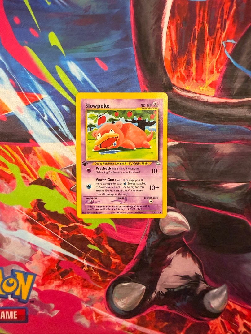 Slowpoke Neo Genesis First Edition Tomokazu Komiya, Hobbies & Toys ...