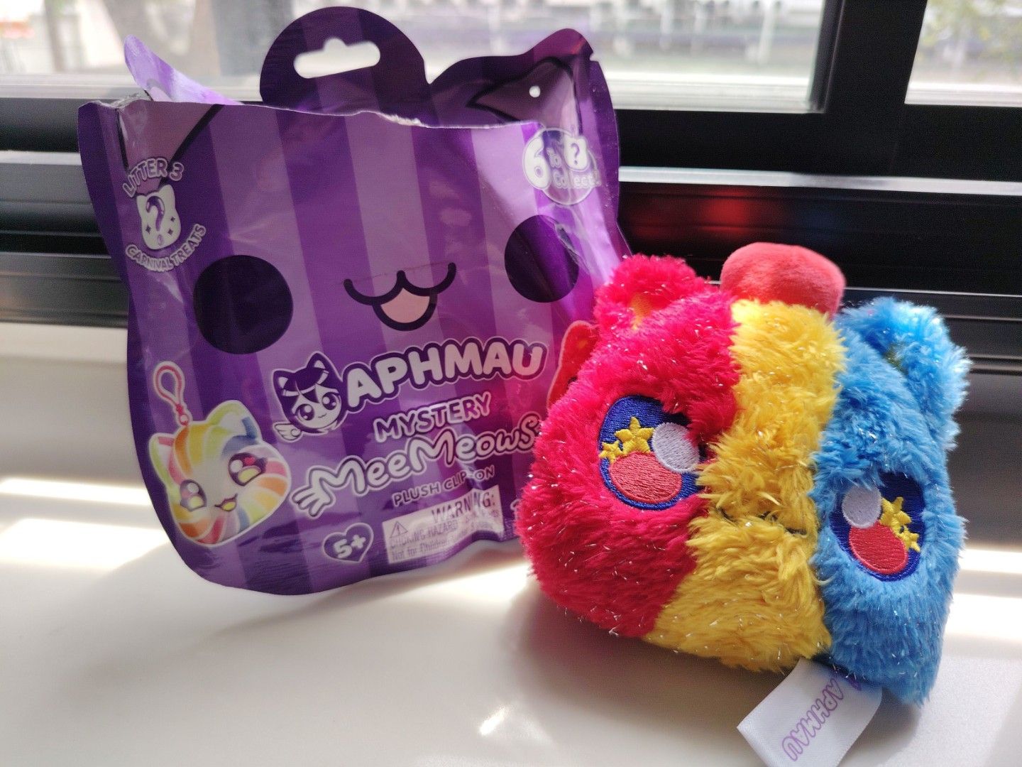 Snow Cone Cat plush from the Aphmau MeeMeows Carnival Treats, Plush ...