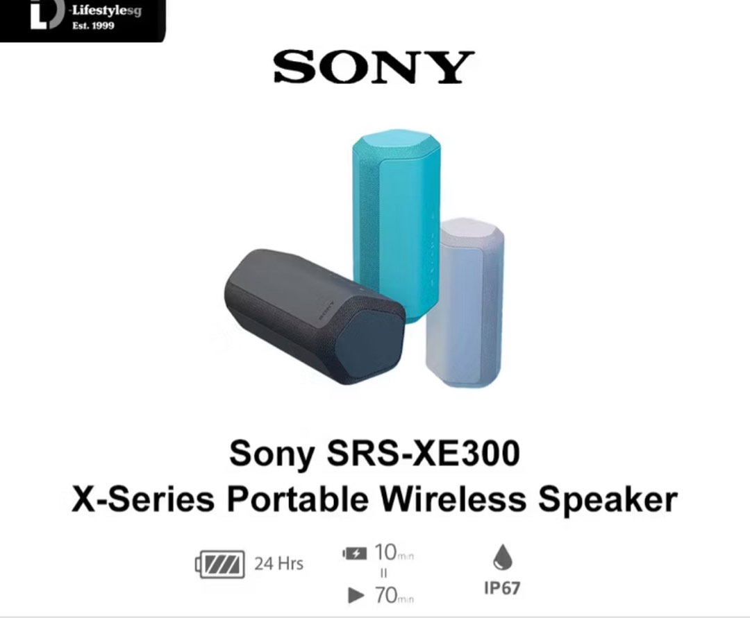 Sony SRS-XE300 X-Series Portable Wireless Speaker, Audio, Soundbars ...