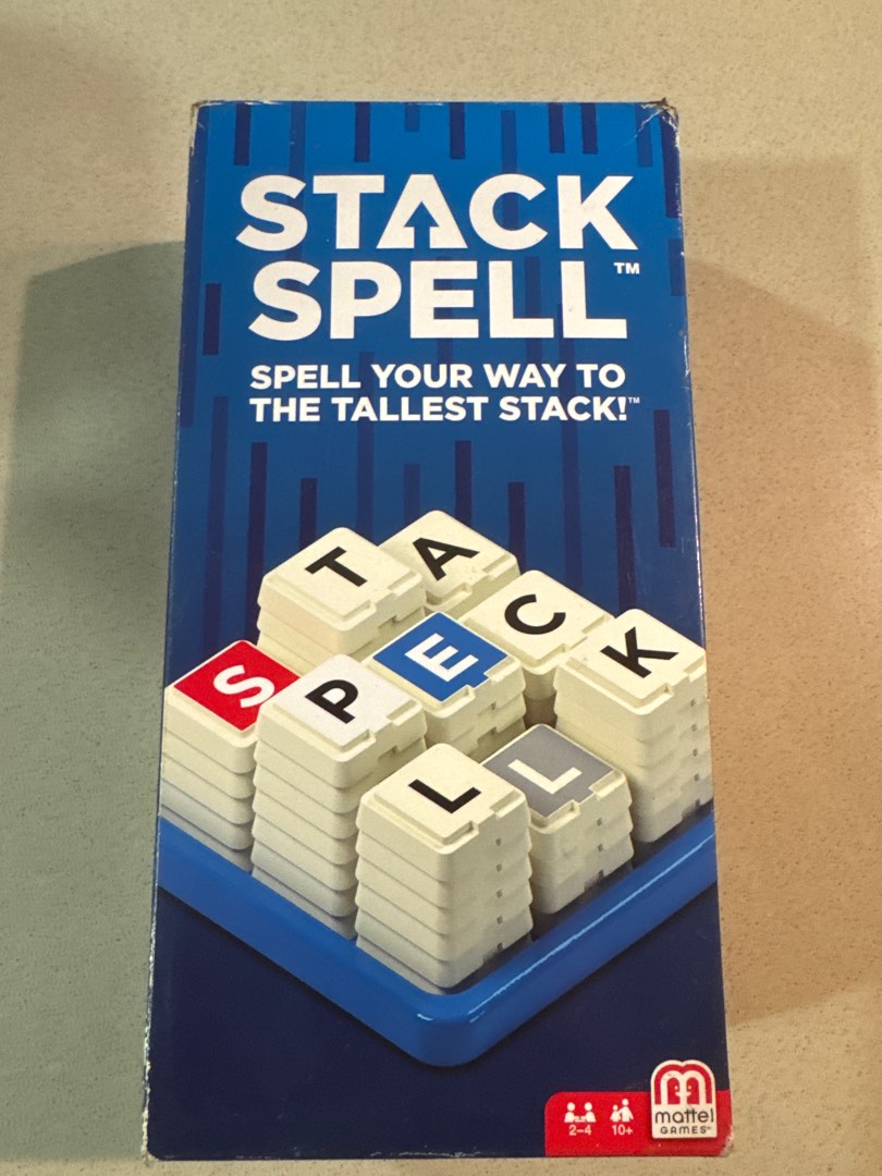 Stack Spell Board Game by Mattel, Hobbies & Toys, Toys & Games on Carousell