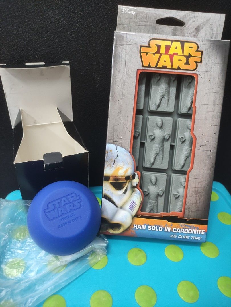 Star Wars Han Solo in Carbonite Ice Cube Tray Dearth Star Ice Ball ...