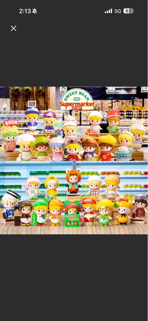 Sweet Bean Supermarket Pop Mart Blind Box Figures - set 1 and 2 full ...