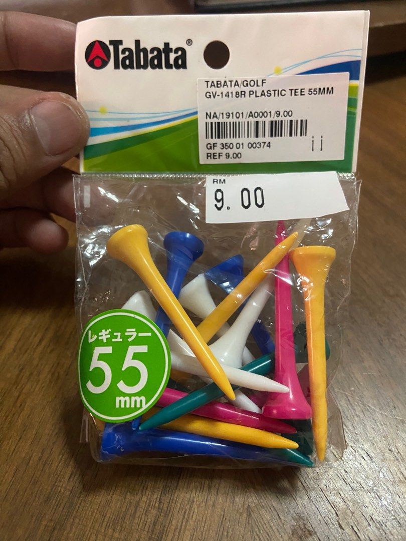 Tabata Golf Plastic Tee 55mm Made in Japan (17 pieces) (new old stock ...