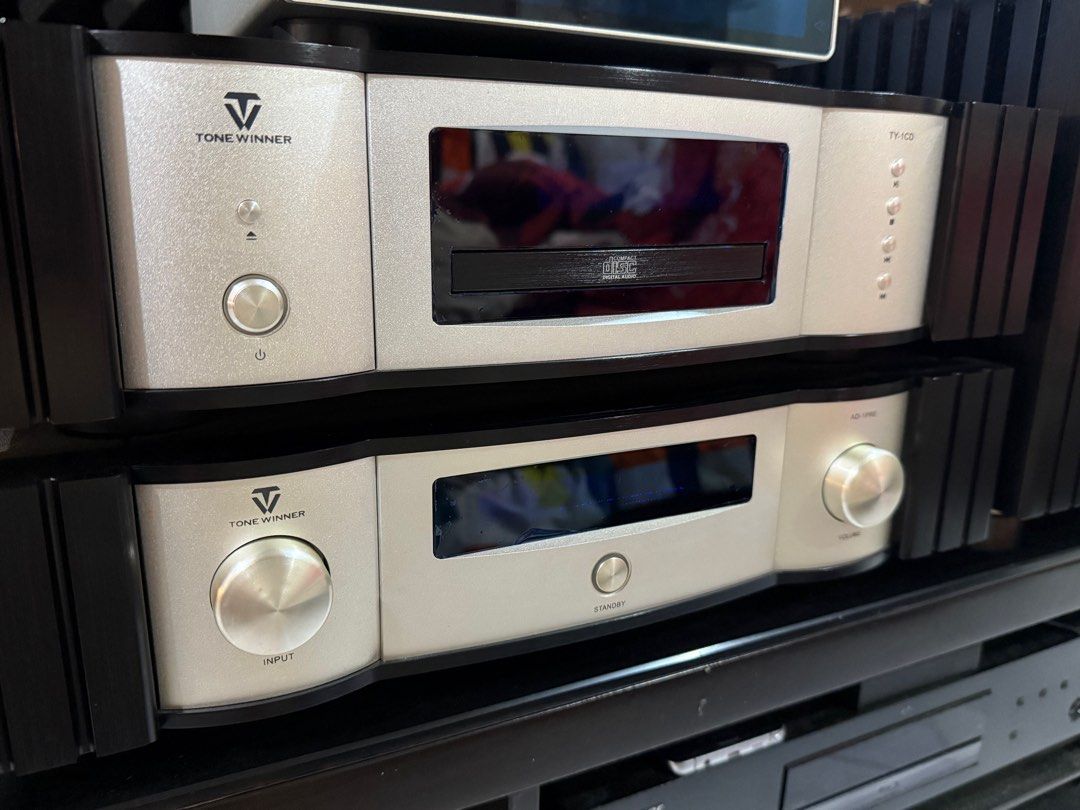 Tonewinner flagship top model pre power amp and hi-end cd player, Audio ...