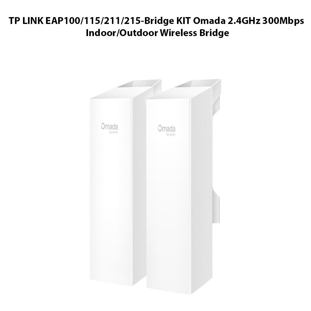 TP LINK EAP100/115/211/215-Bridge KIT Omada 2.4GHz 300Mbps Indoor ...