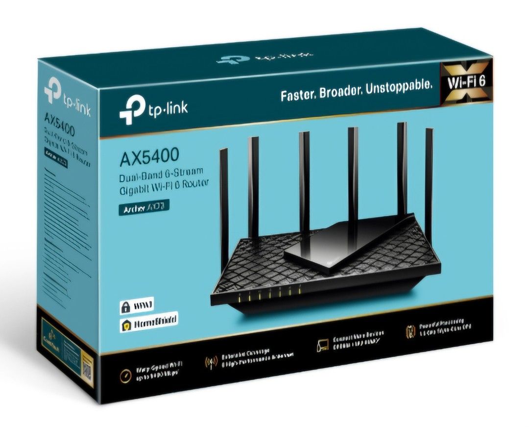 Tp-Link AX5400 Dual-Band Gigabit Wi-Fi 6 Router (Unopened and Sealed in ...