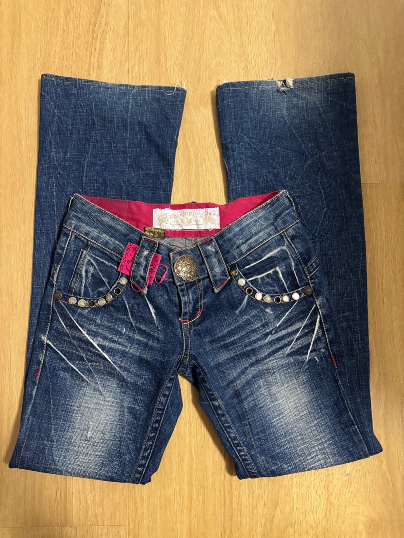vintage y2k thrift Red Pepper Jeans bootcut flare, Women's Fashion ...