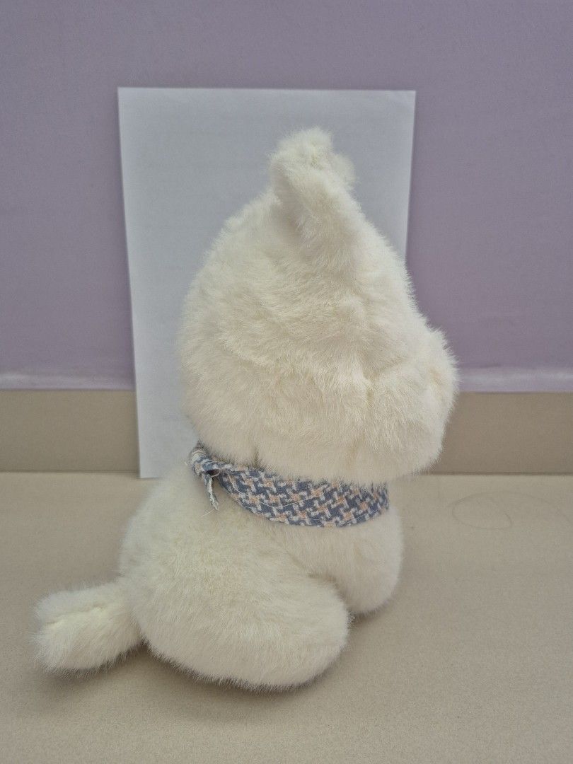 White dog Plush plushie soft Toy, Hobbies & Toys, Toys & Games on Carousell
