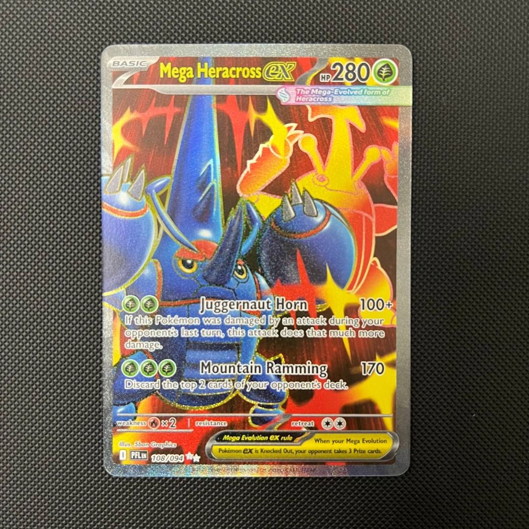 WTS Mega Heracross FA 108/094 Phantasmal Flames Pokemon TCG ...