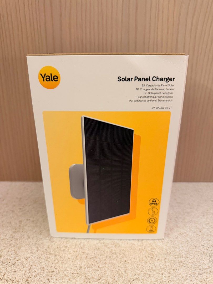 Yale Solar Panel Charger for Outdoor Cameras, Mobile Phones & Gadgets ...
