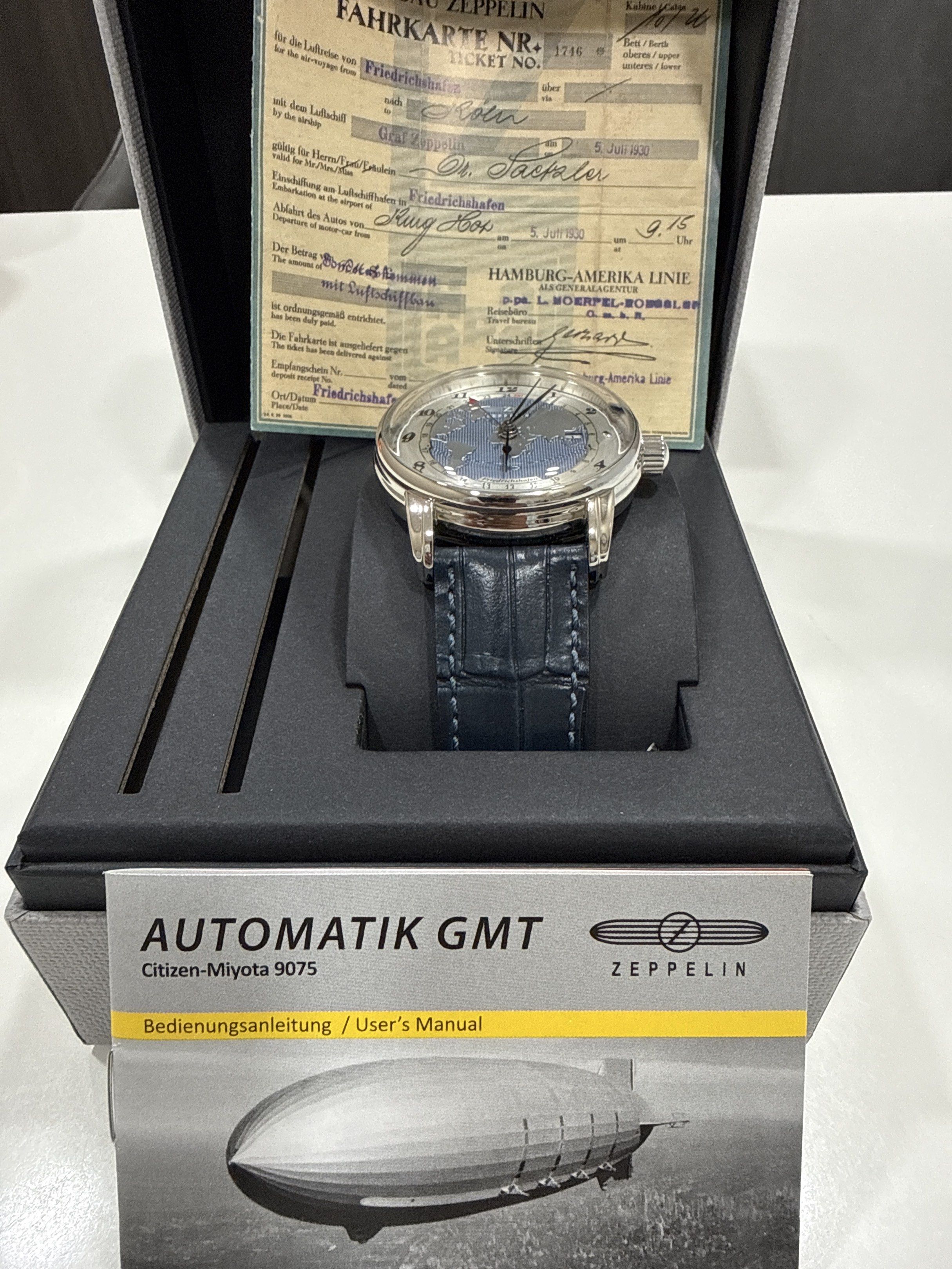 Zeppelin Automatic GMT Watch, Men's Fashion, Watches & Accessories ...
