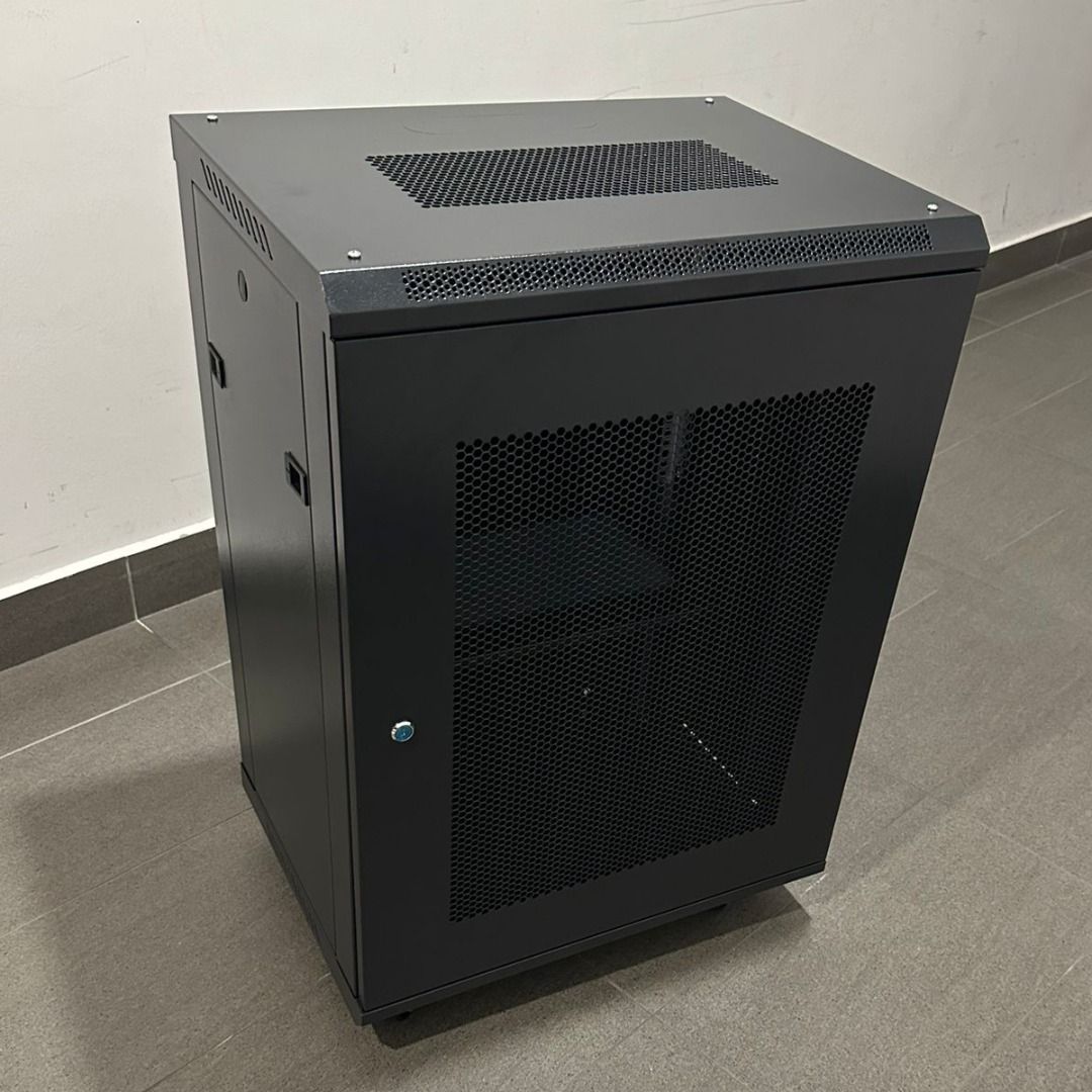 15U 19inch Server Rack Enclosure with Glass/mesh Door cam Locks and ...