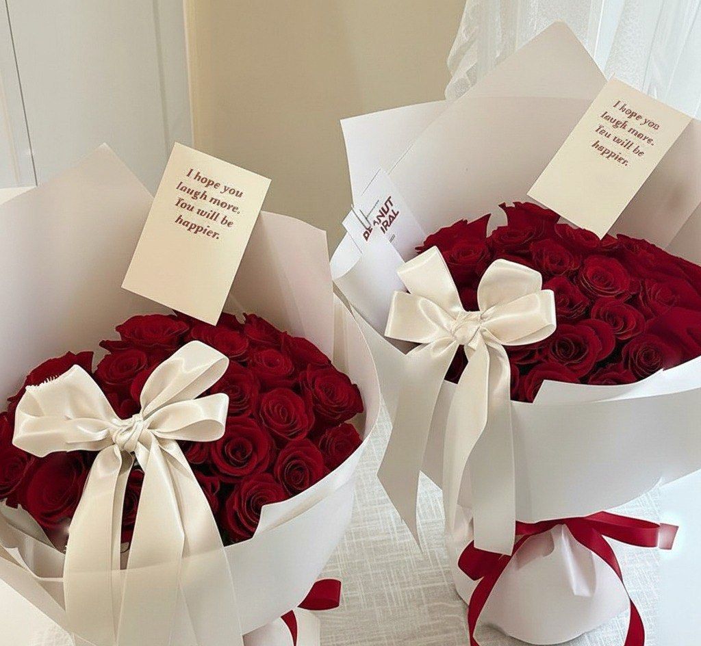 19/21 Red Rose Eternal Flower Bouquet | Valentine’s Day Gift ...