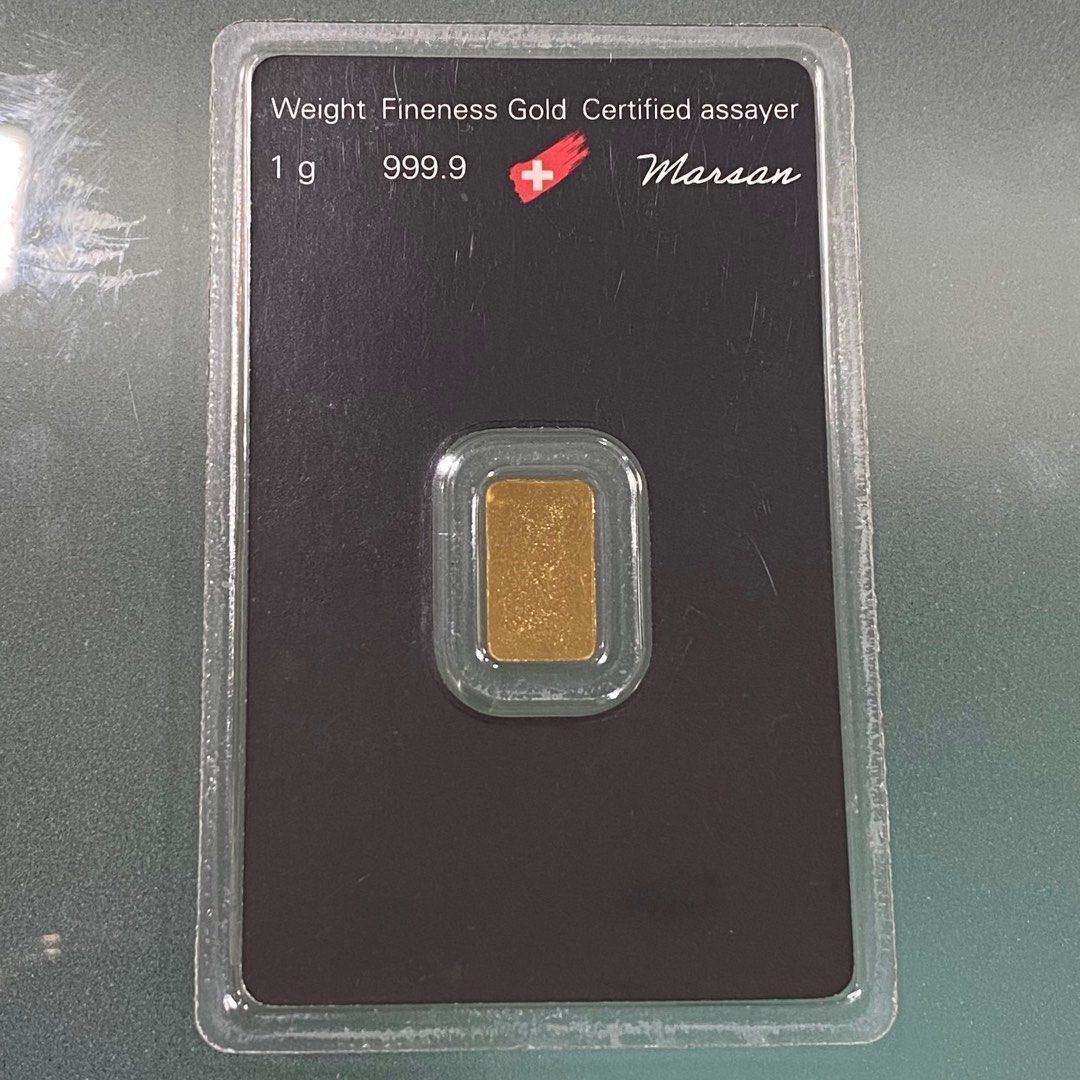 1 gram Argor Minted Gold bar, Hobbies & Toys, Memorabilia ...