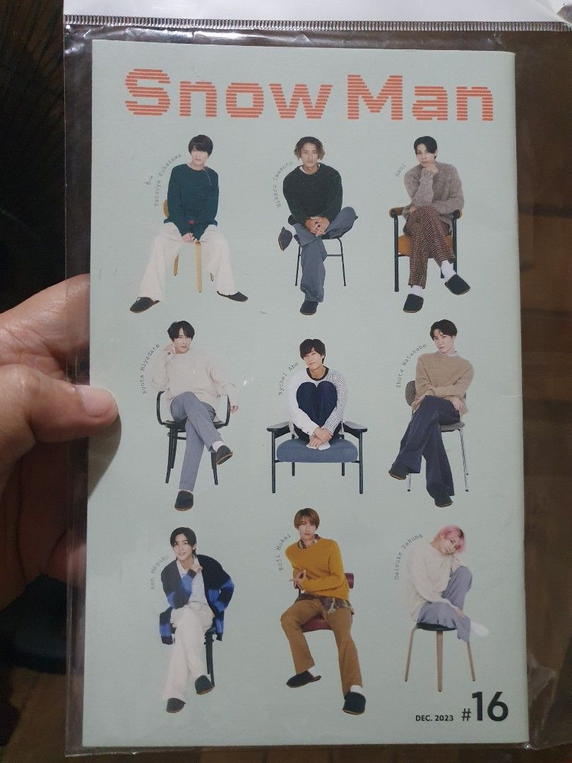 2023 December issue #16 Snow Man fan club newsletter, Hobbies & Toys ...