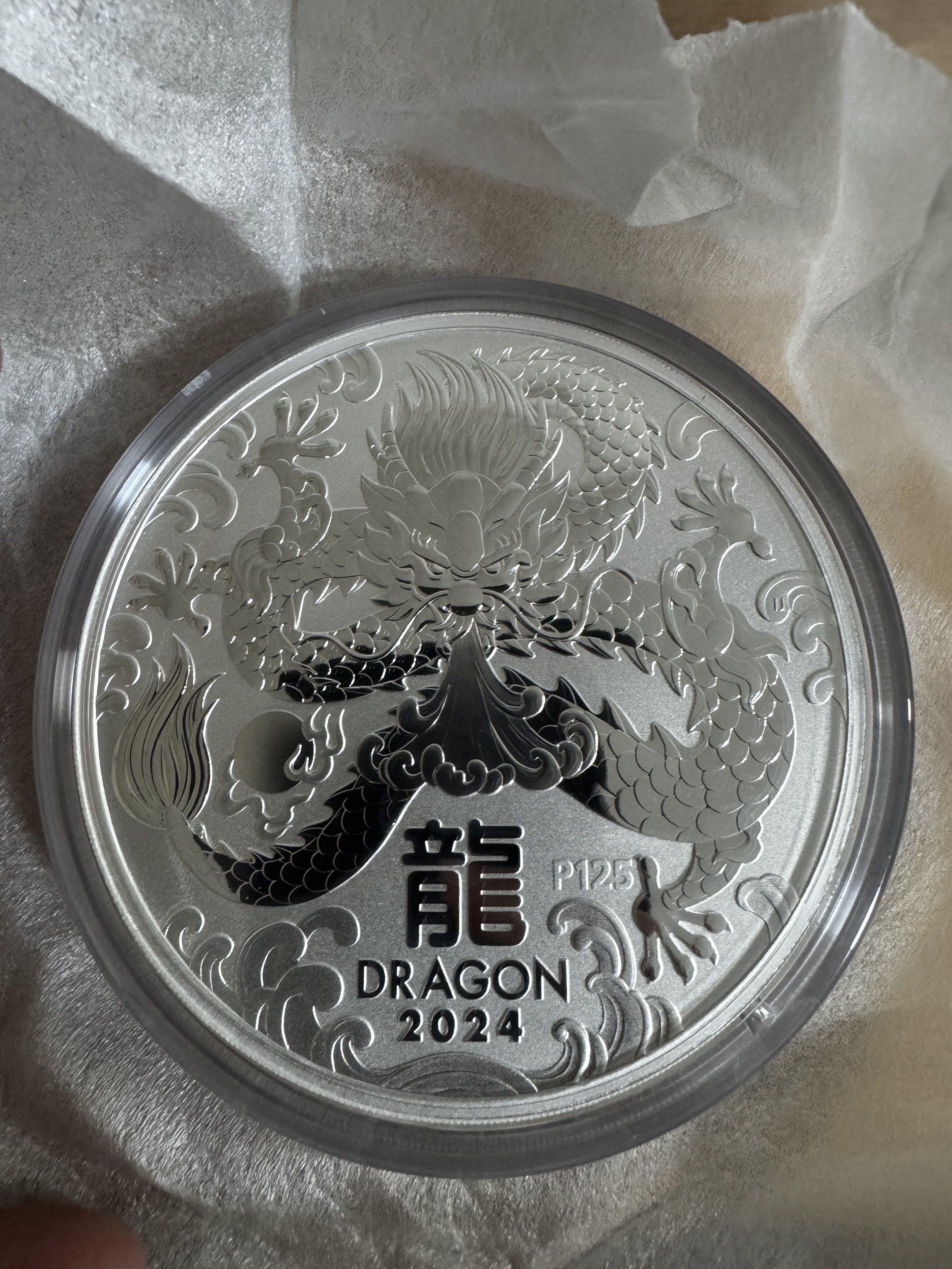 2024 Australian Dragon 1 Kilo Silver Coin, Hobbies & Toys, Memorabilia ...