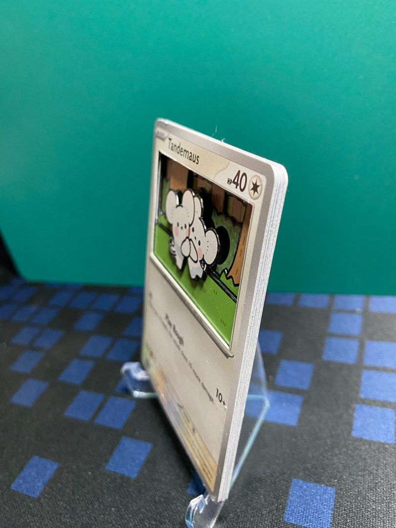 3D Pokemon Card - Tandemaus, Hobbies & Toys, Toys & Games on Carousell