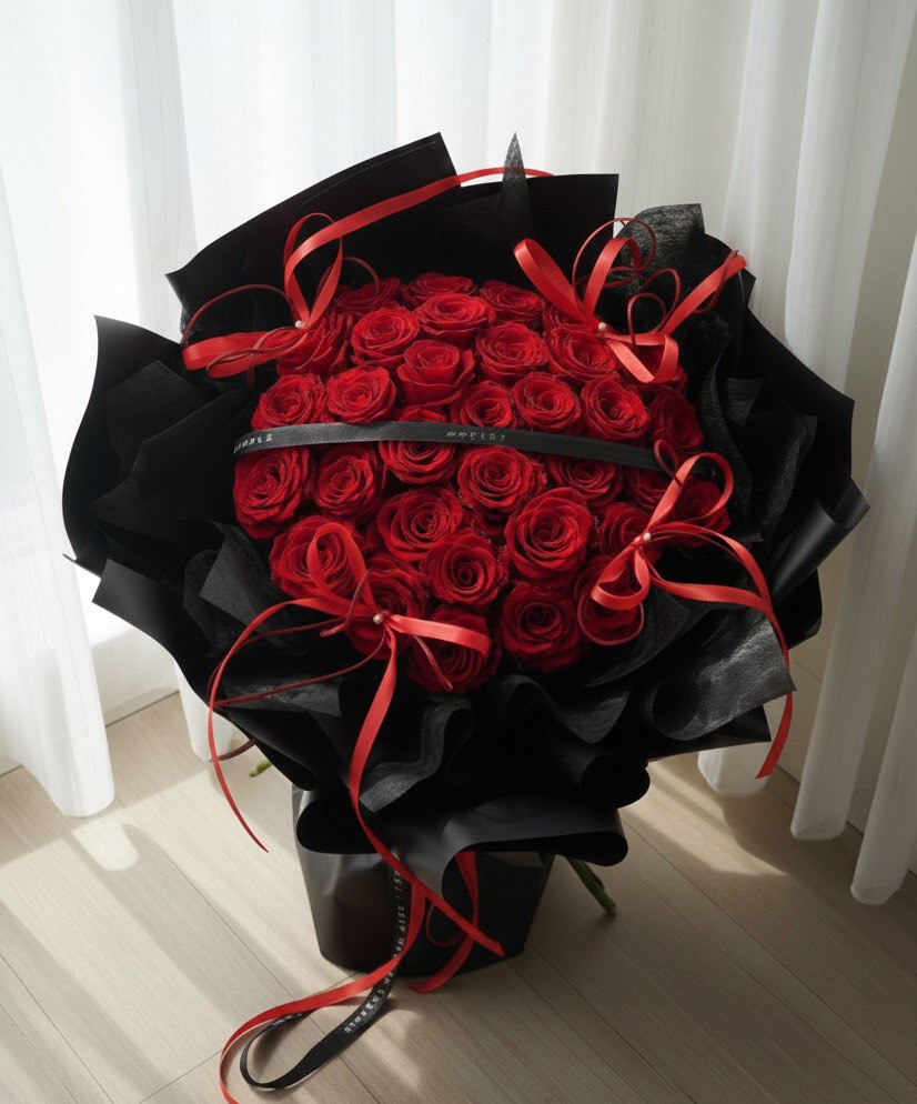 52 Red Rose Eternal Flower Bouquet | Valentine’s Day Gift | Preserved ...