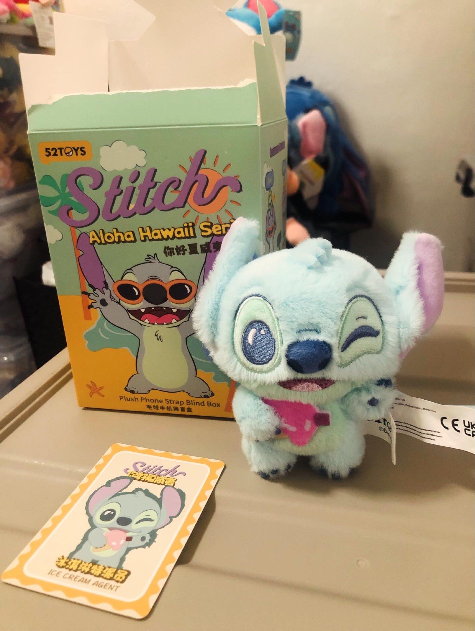 52 Toys x Disney Stitch Aloha Hawaii Series Plush Phone Strap Blind Box ...