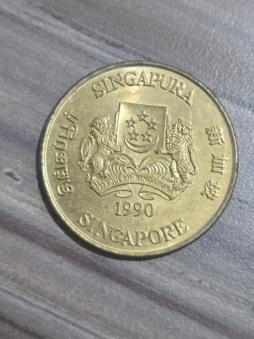 5 sgd coin, Hobbies & Toys, Memorabilia & Collectibles, Currency on ...