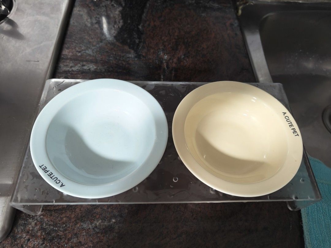 A Cute Pet Double Bowl Set, Pet Supplies, Homes & Other Pet Accessories ...