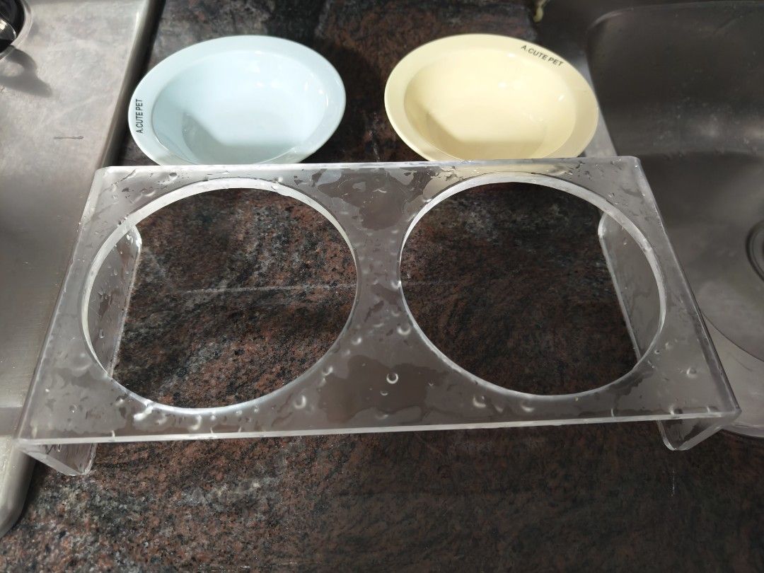 A Cute Pet Double Bowl Set, Pet Supplies, Homes & Other Pet Accessories ...