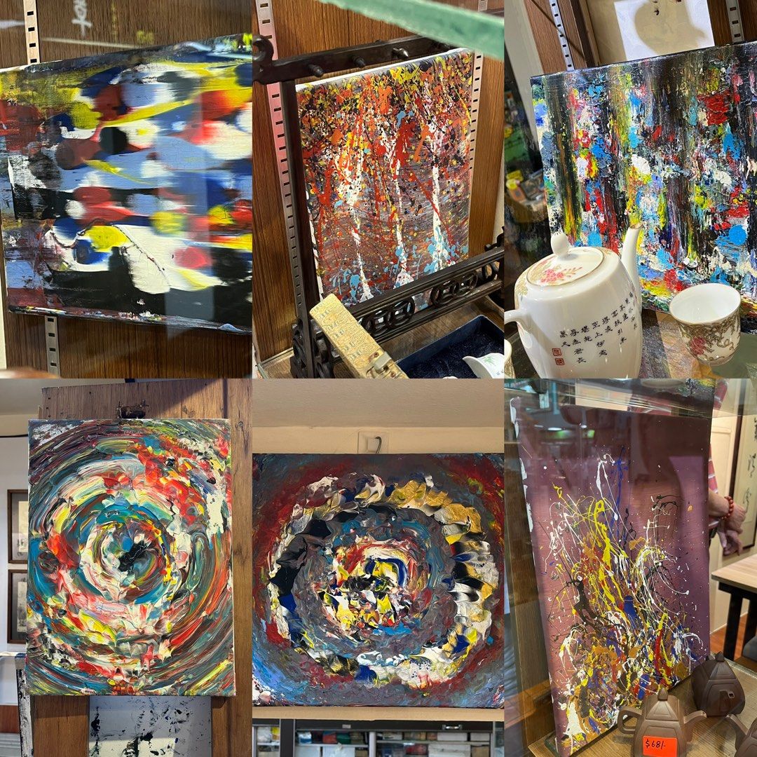 Abstract Art Paintings, Hobbies & Toys, Art & Prints on Carousell