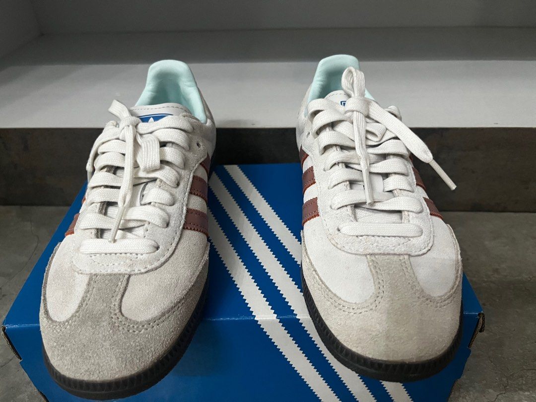 Adidas Samba OG - Crywht/Clastr/Gums, Women's Fashion, Footwear ...