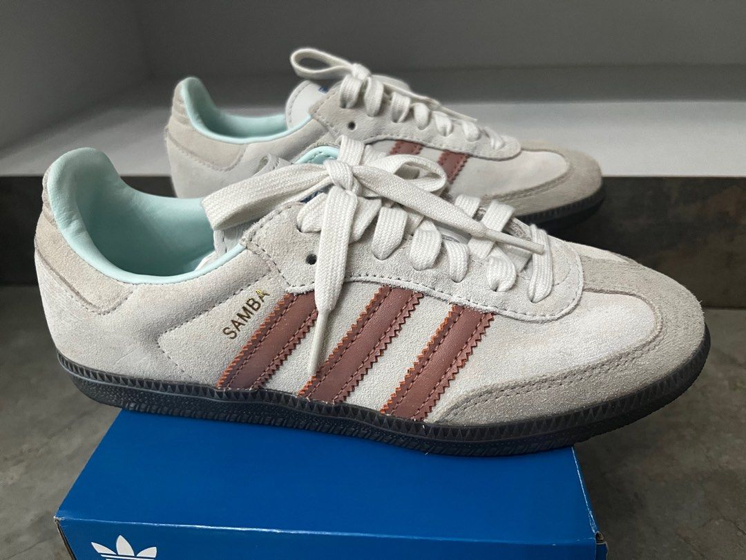 Adidas Samba OG - Crywht/Clastr/Gums, Women's Fashion, Footwear ...