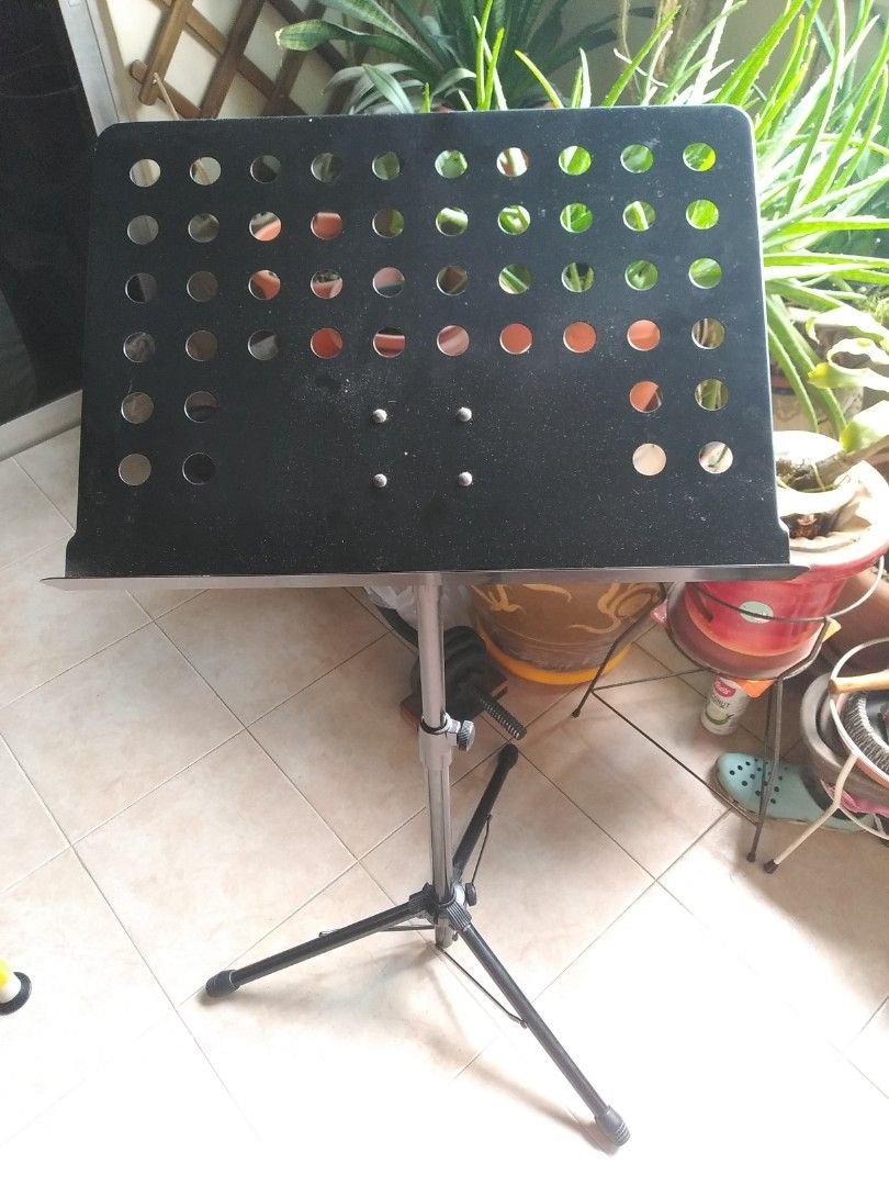 Adjustable Black Music Stand, Hobbies & Toys, Music & Media, Music ...