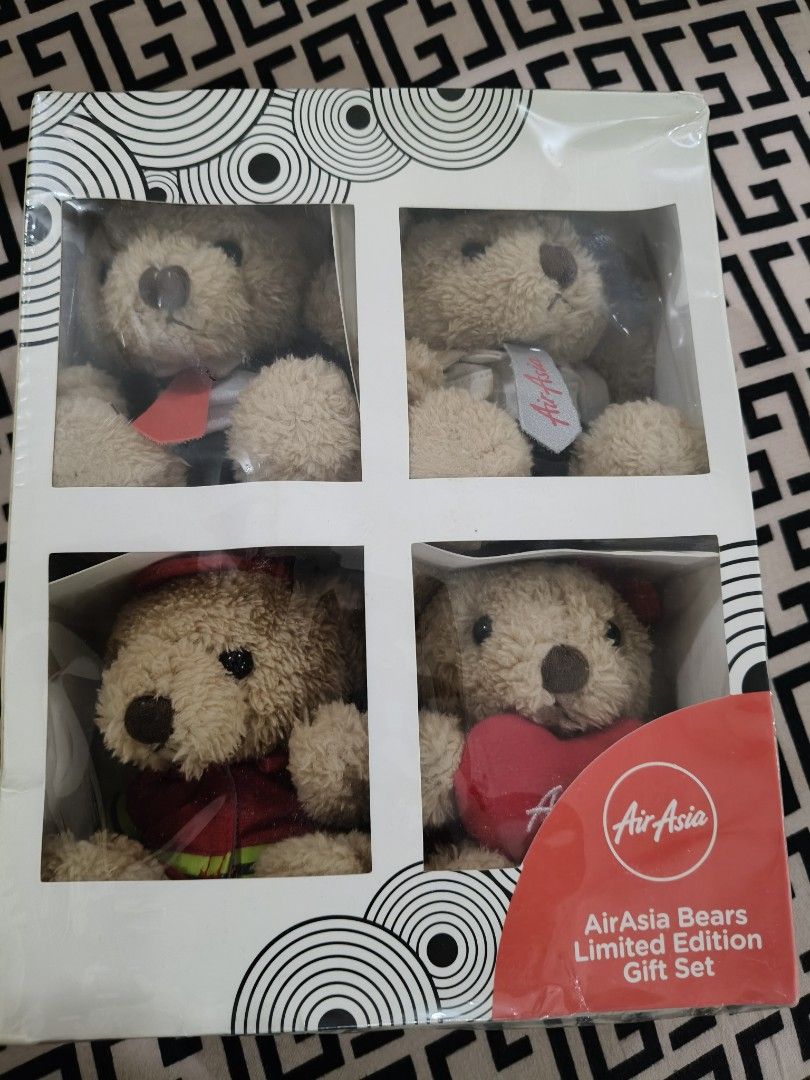 AirAsia Bears Limited Edition Gift Set, Hobbies & Toys, Toys & Games on ...