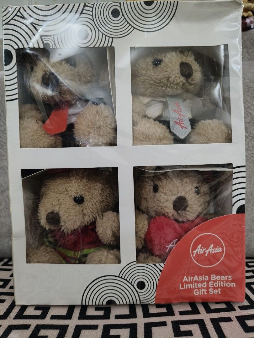 AirAsia Bears Limited Edition Gift Set, Hobbies & Toys, Toys & Games on ...