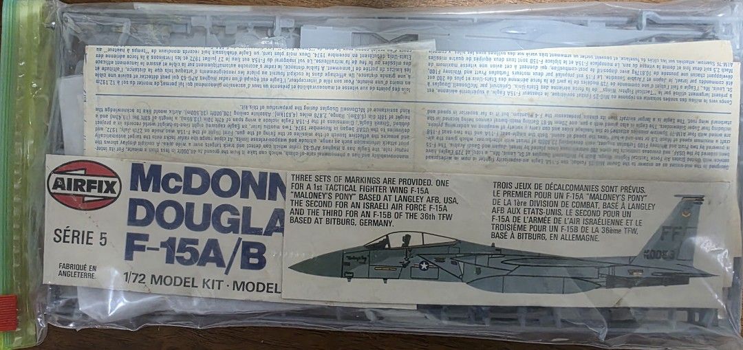 Airfix McDonnell Douglas F-15A/B Model Kit, Hobbies & Toys, Toys ...