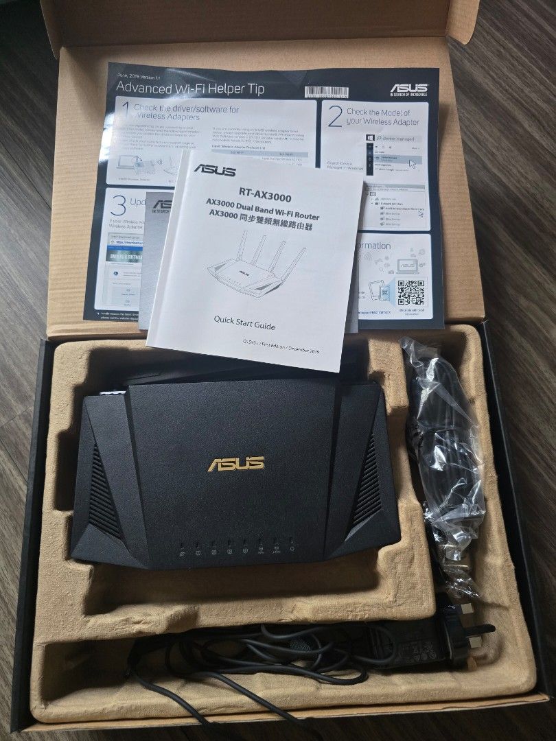 ASUS RT-AX3000 Dual Band WiFi 6 Router, Computers & Tech, Parts ...
