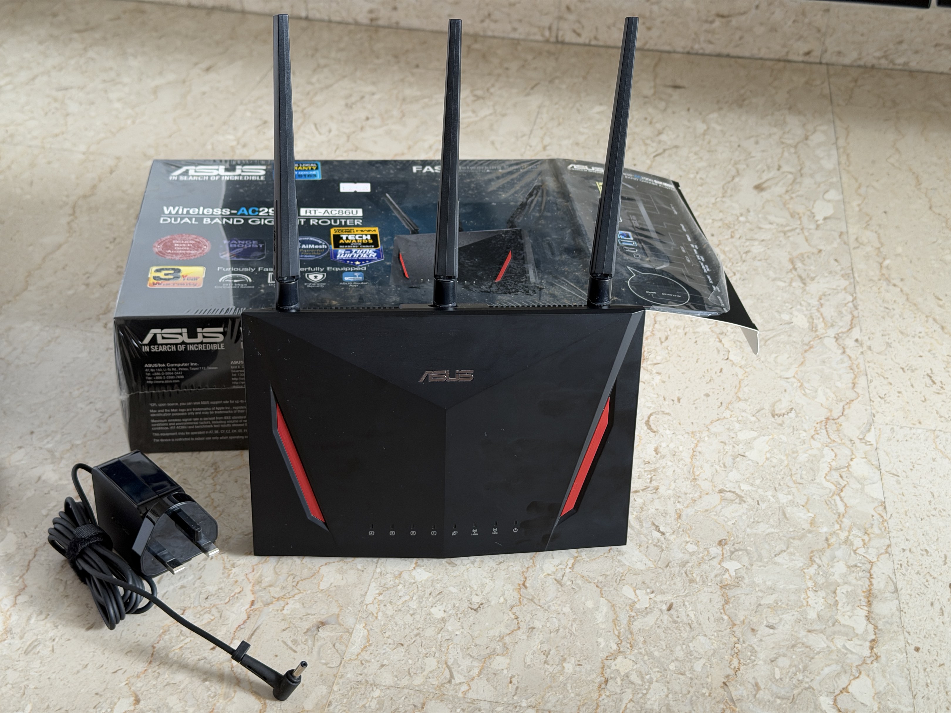 ASUS Wireless-AC2900 RT-AC86U Dual Band Gigabit Router, Computers ...