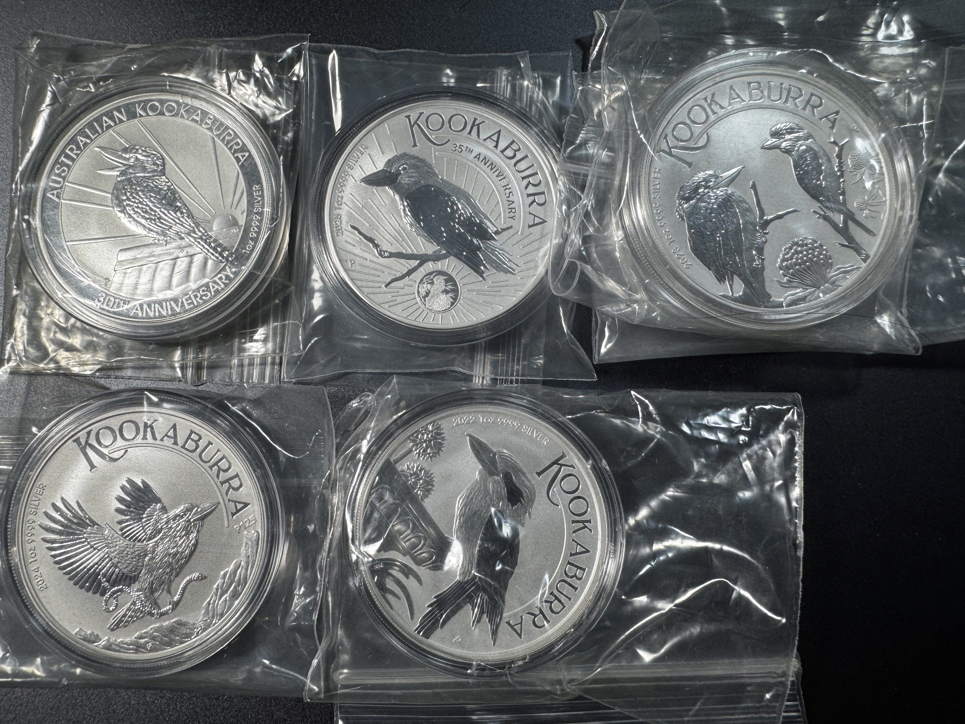 Australian Kookaburra Silver Coins - Various Years, Hobbies & Toys ...