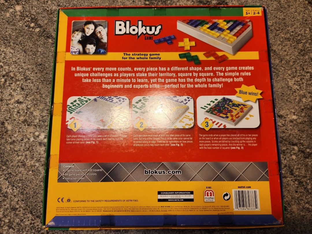 Blokus Strategy Game by Mattel Games, Hobbies & Toys, Toys & Games on ...
